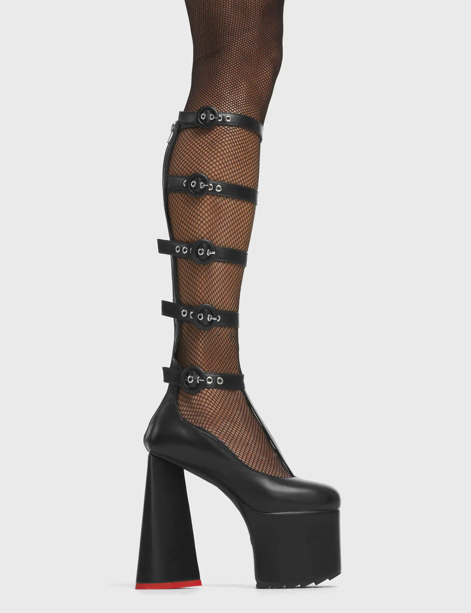 My Angel Platform Knee High Boots – LAMODA US