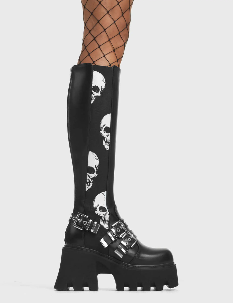 Mayhem Chunky Platform Knee High Boots – LAMODA US