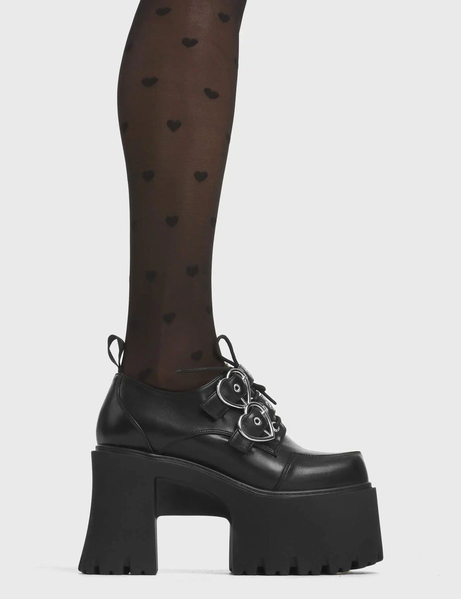Open Heart Chunky Platform Shoes – LAMODA US