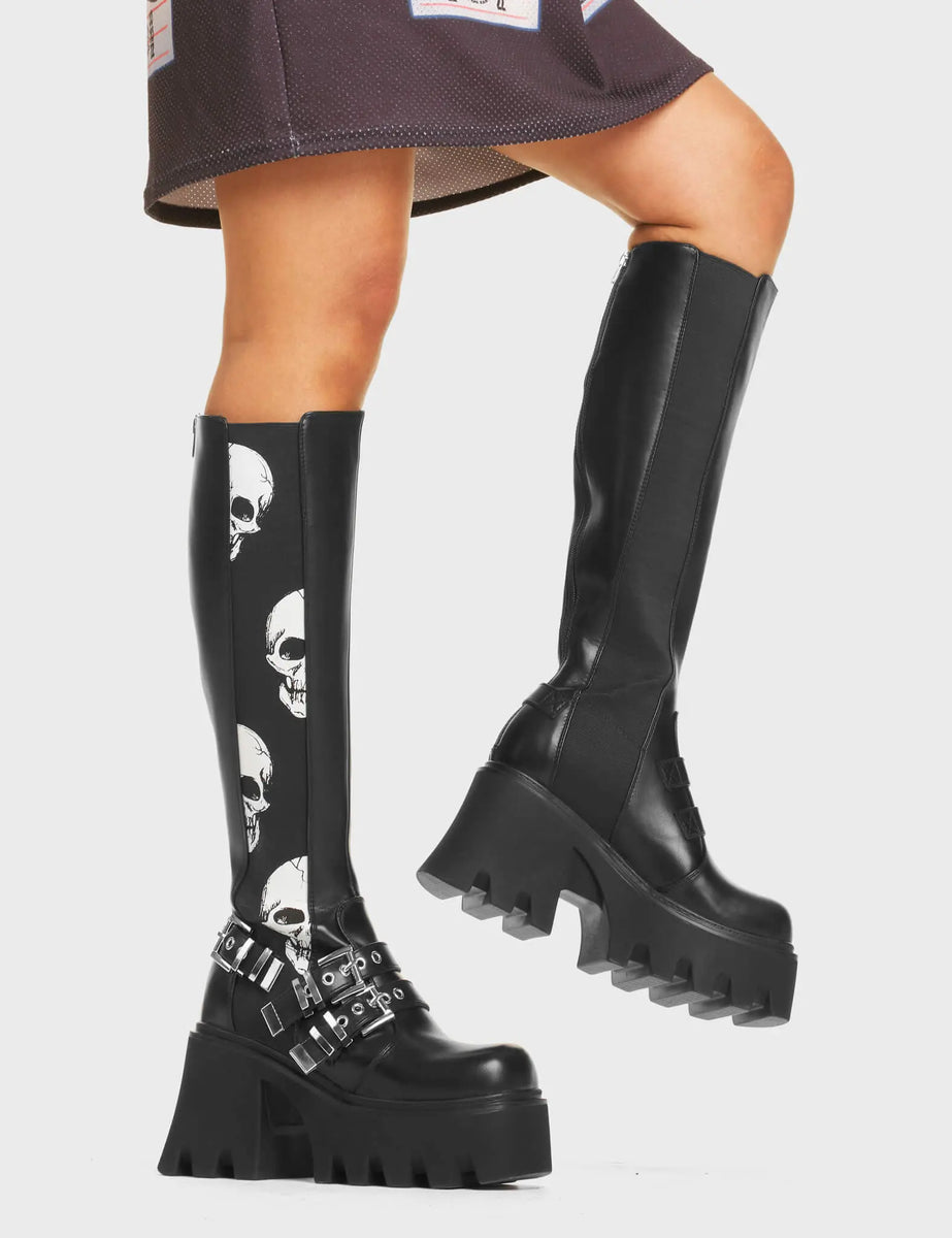 Mayhem Chunky Platform Knee High Boots – LAMODA US