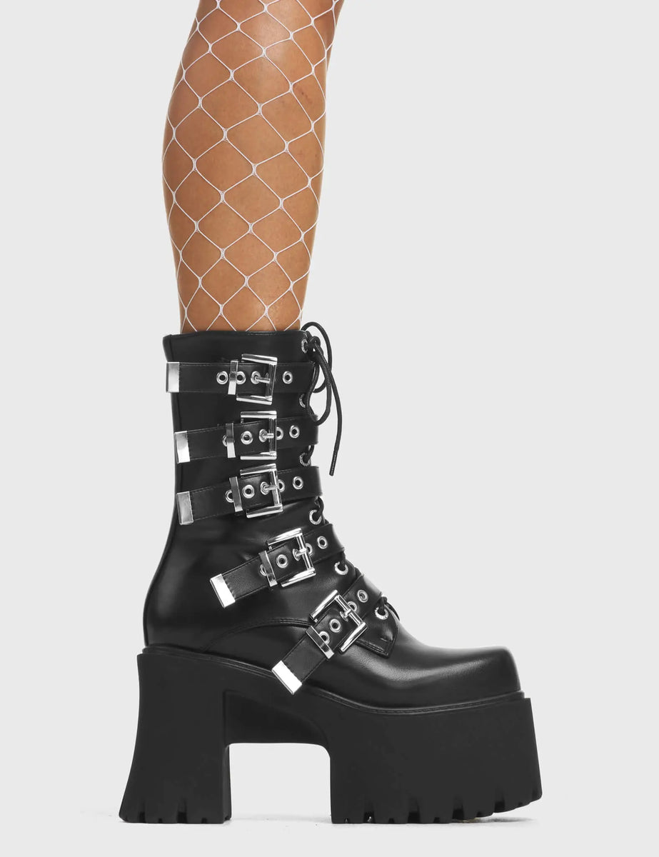 Me Likey Chunky Platform Ankle Boots – LAMODA US
