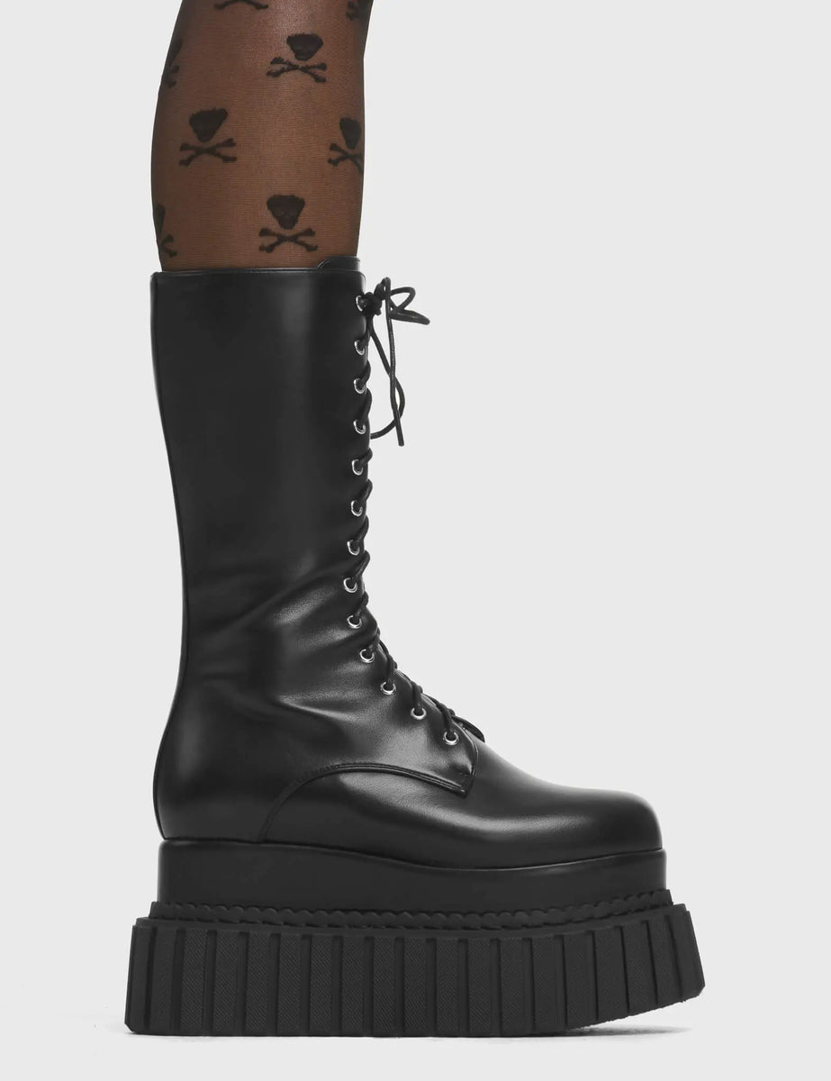 Rock Out Chunky Creeper Calf Boots – LAMODA US