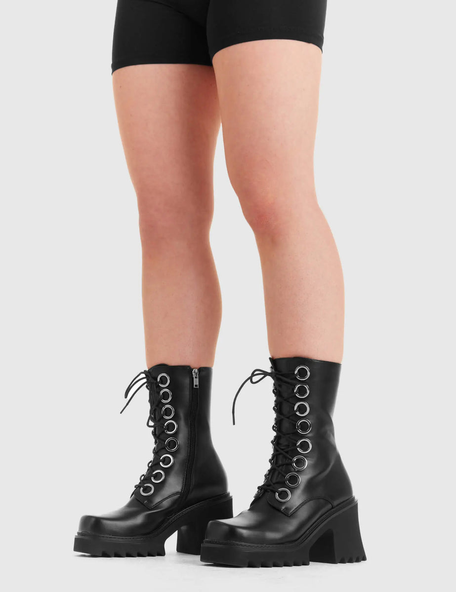 Bulletproof Chunky Platform Ankle Boots – LAMODA US
