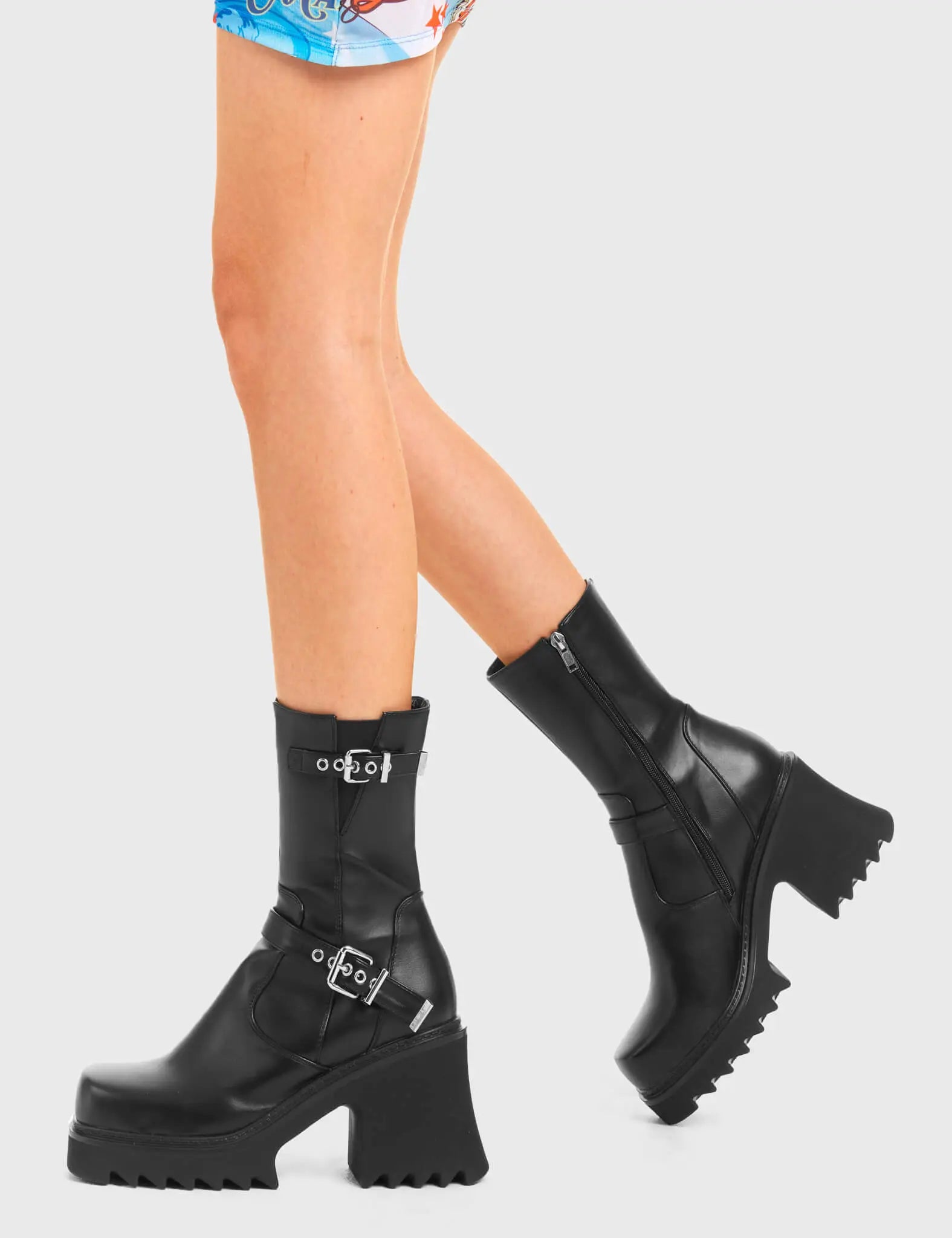 New Mission Chunky Platform Ankle Boots – LAMODA US